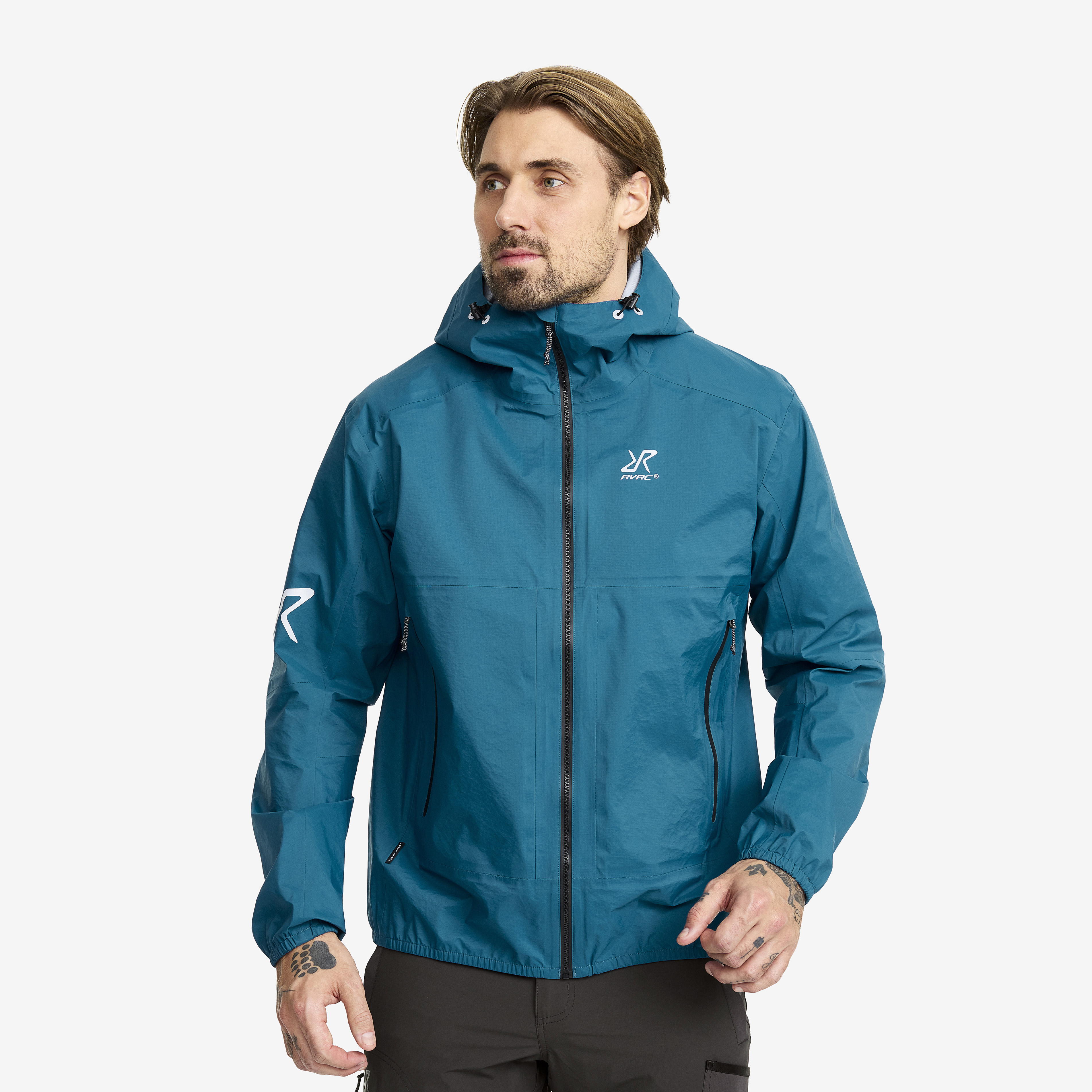 Arcade 3L Lightweight Jacket Men Moroccan Blue | RevolutionRace