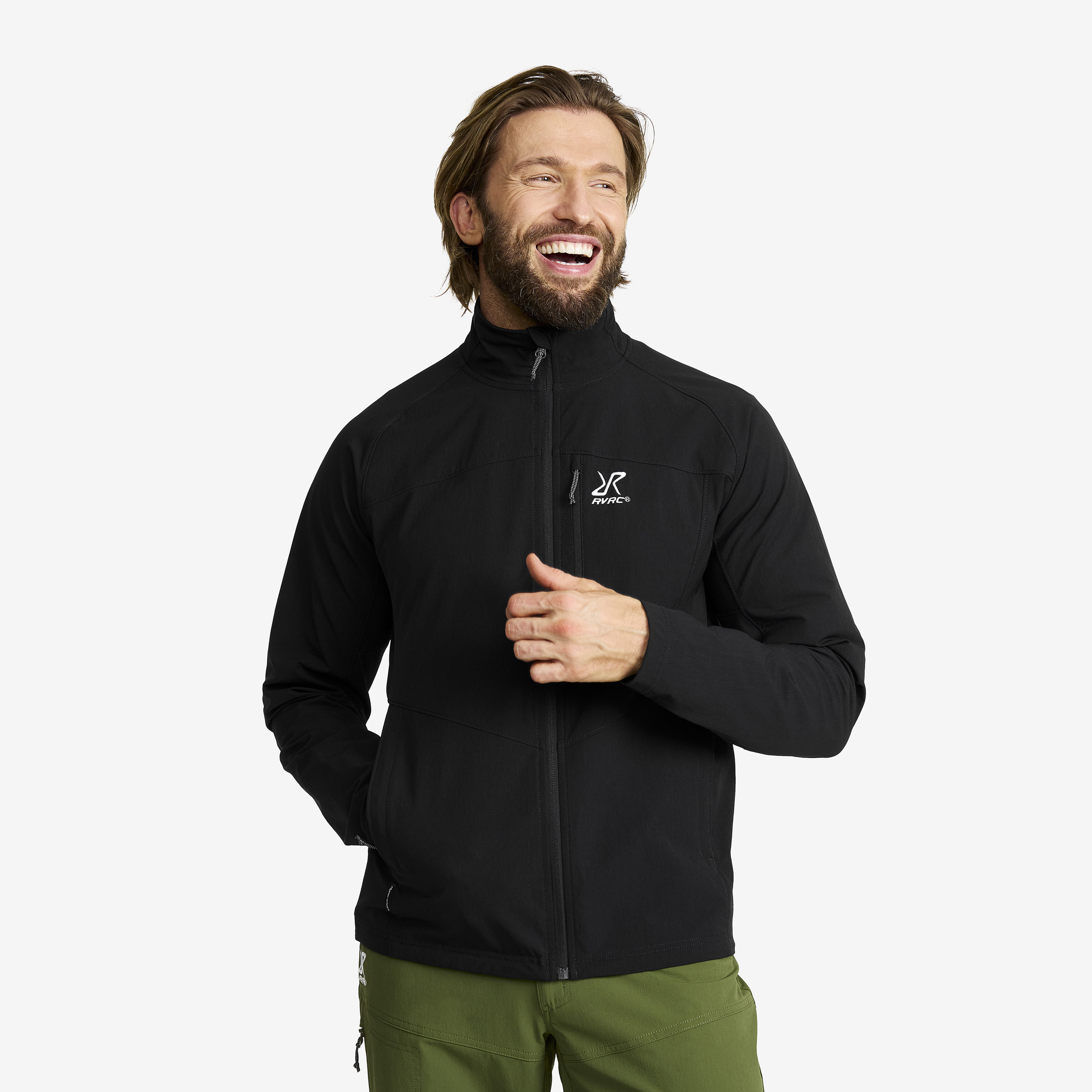 Venue Stretch Jacket Men Black | RevolutionRace