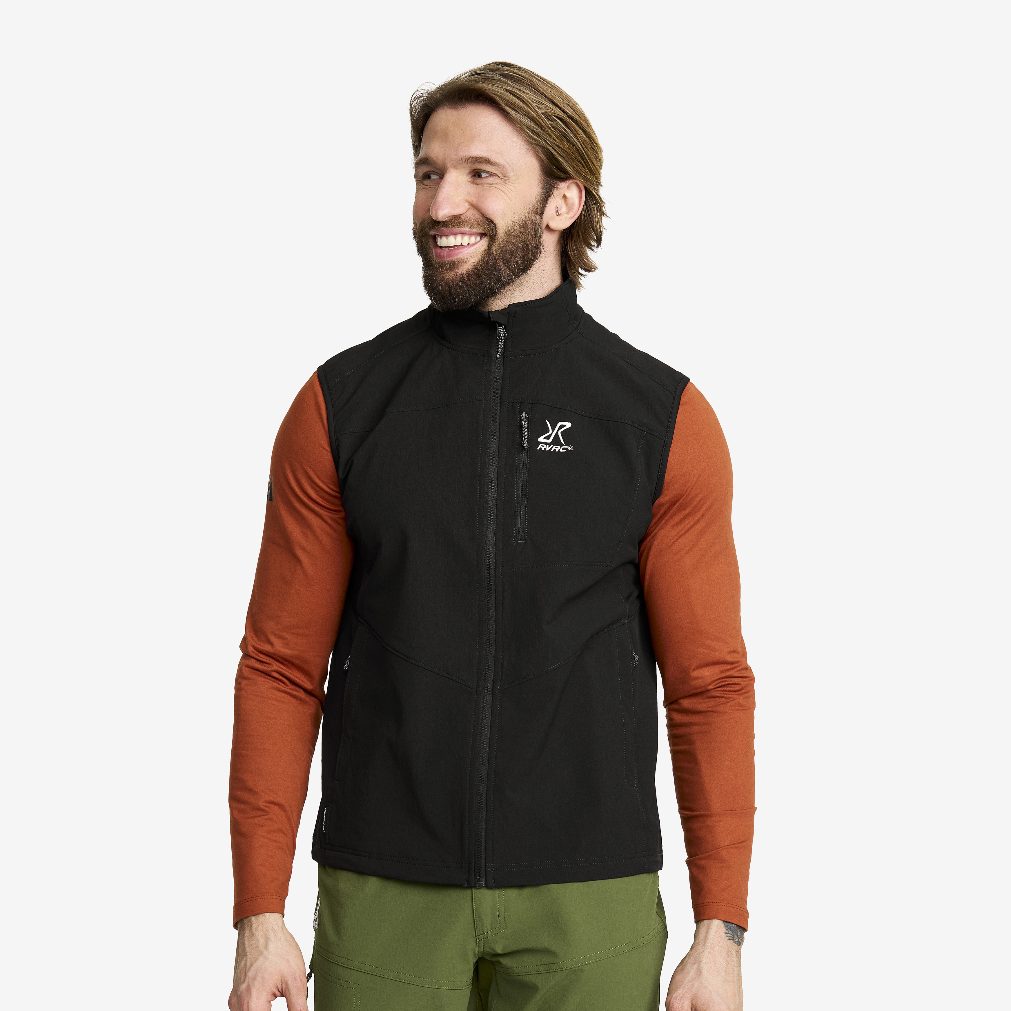Venue Light Softshell Vest Men Black | RevolutionRace