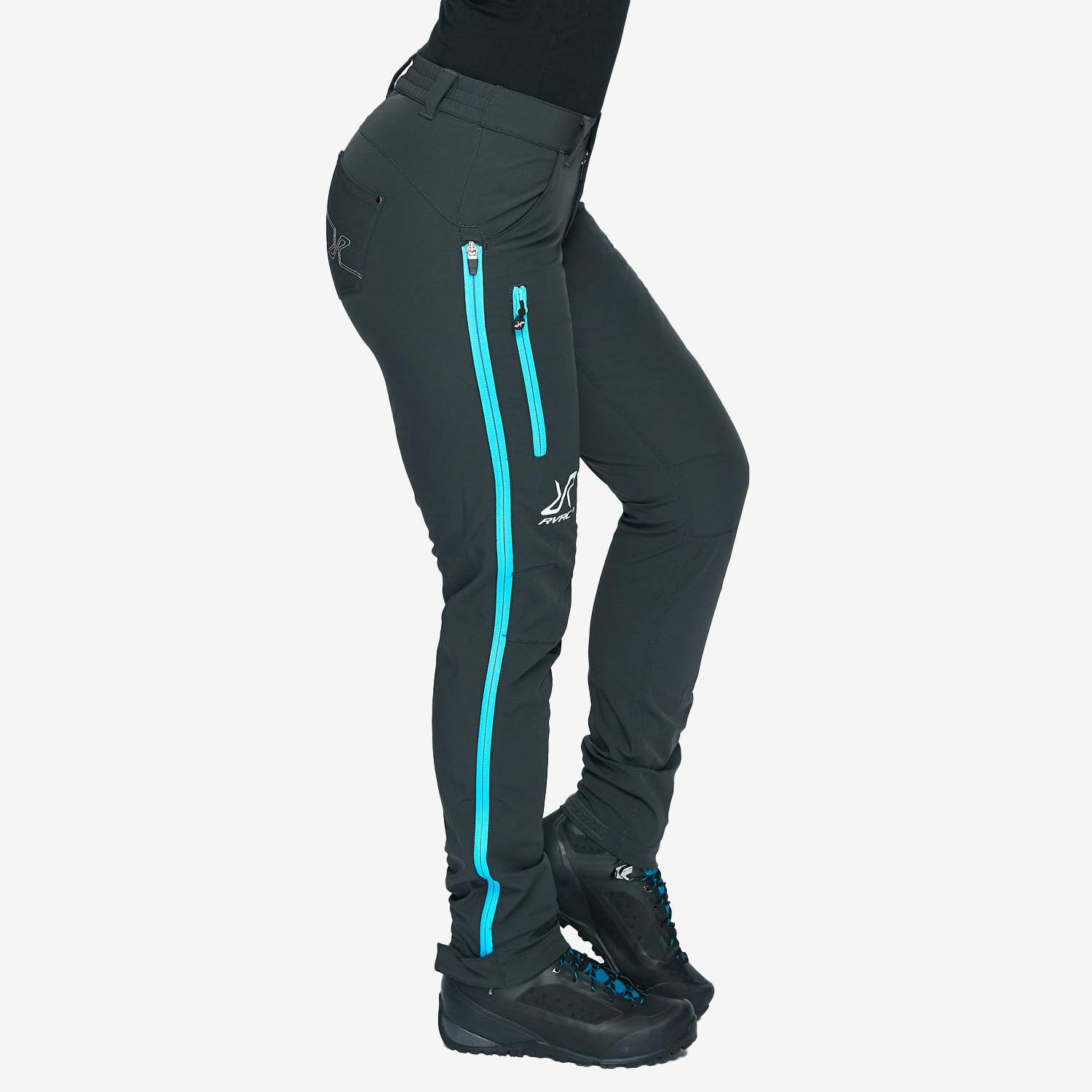 Zip Up Pants Women Anthracite | RevolutionRace