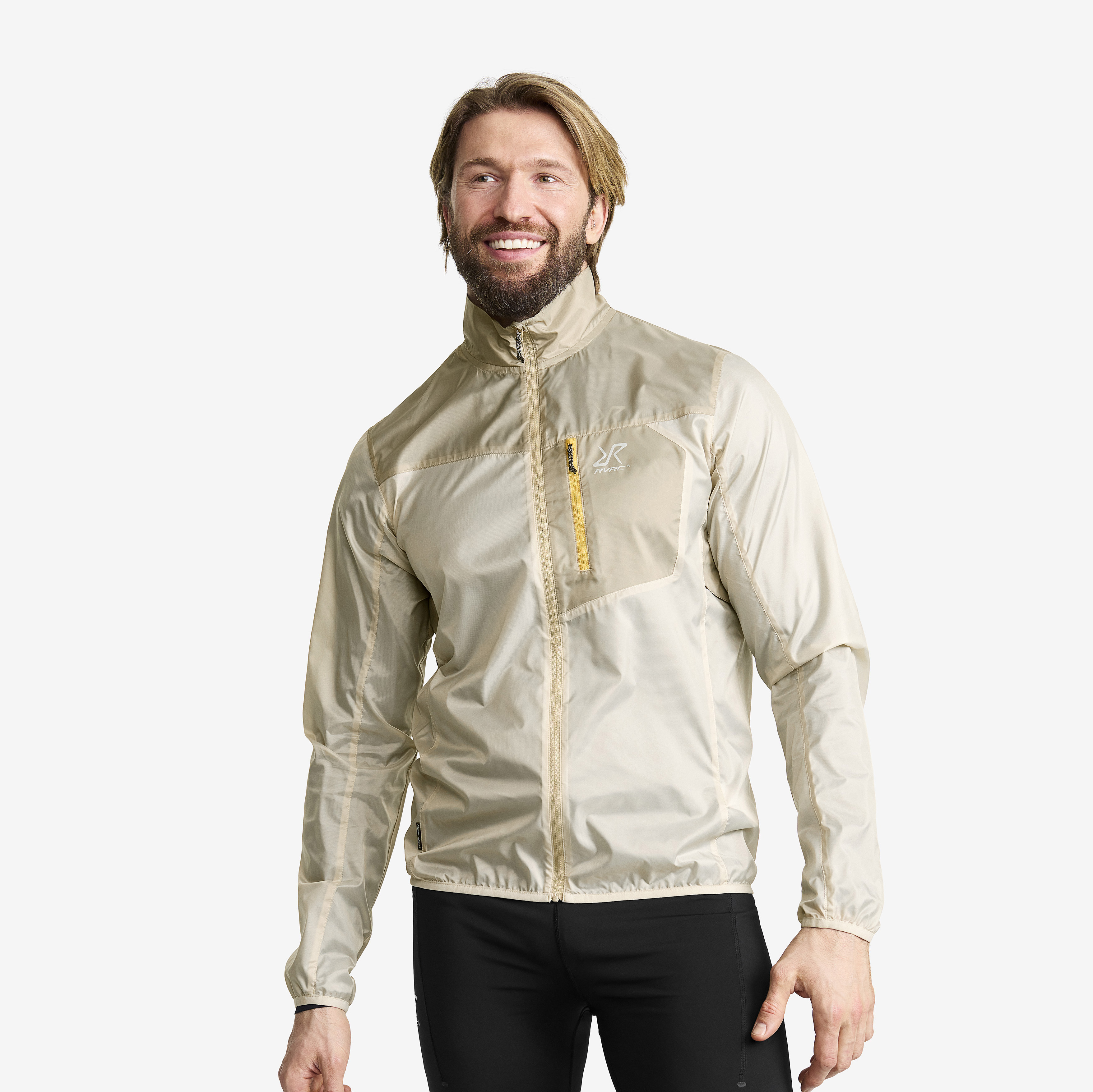 Unit Light Windbreaker Men Aluminium/Peyote | RevolutionRace