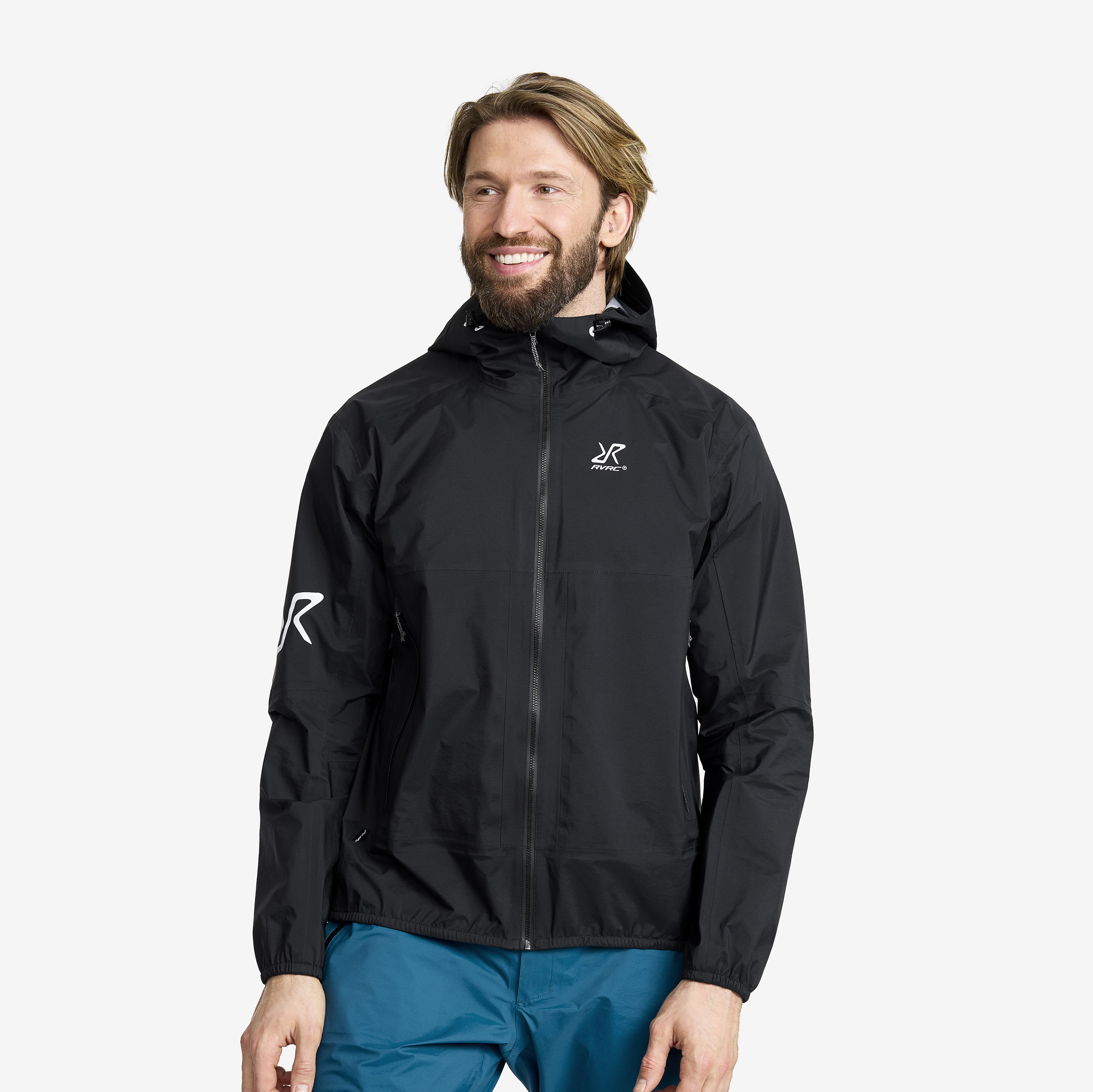 Arcade 3L Lightweight Jacket Men Black | RevolutionRace