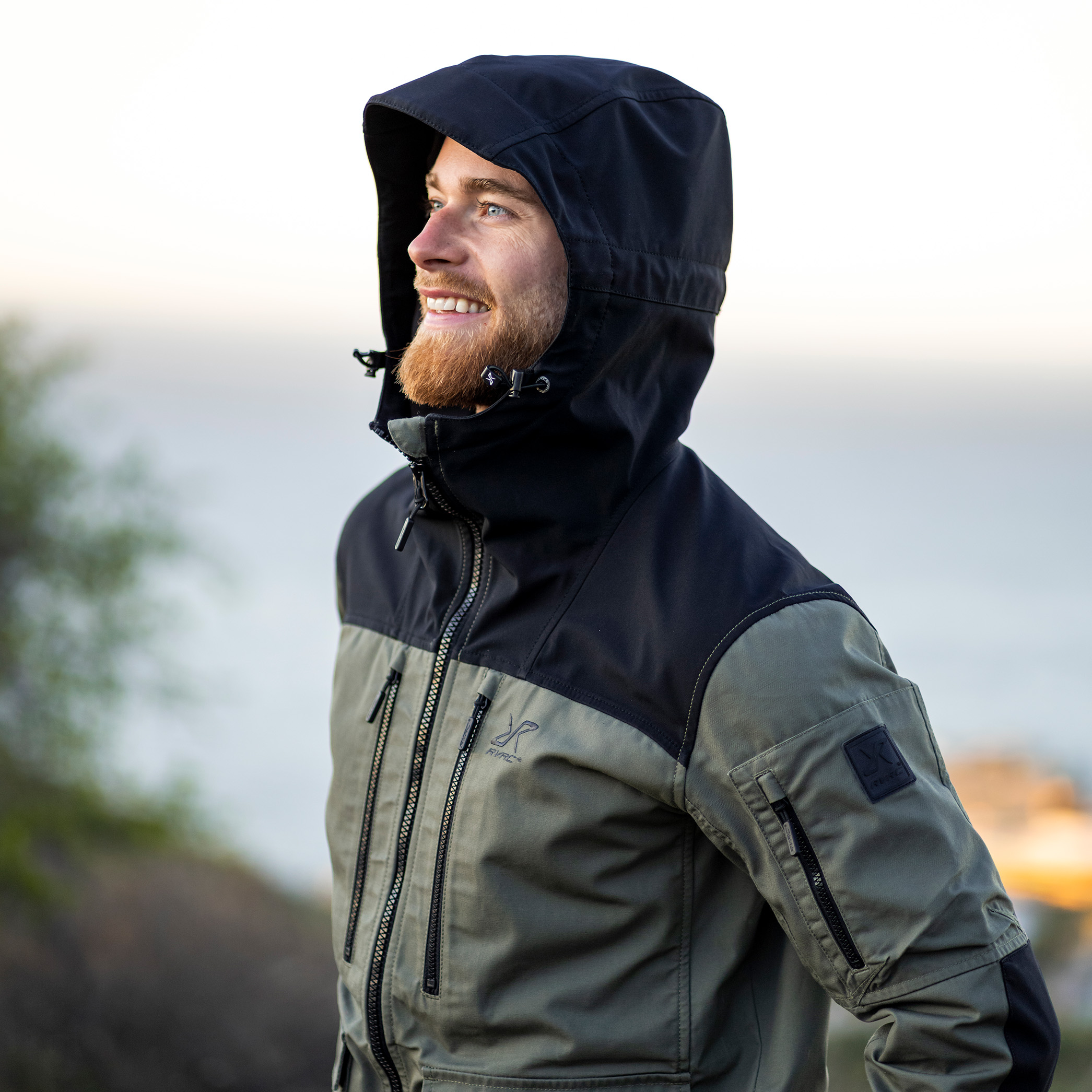 Outdoor Jacket Men Khaki Revolutionrace