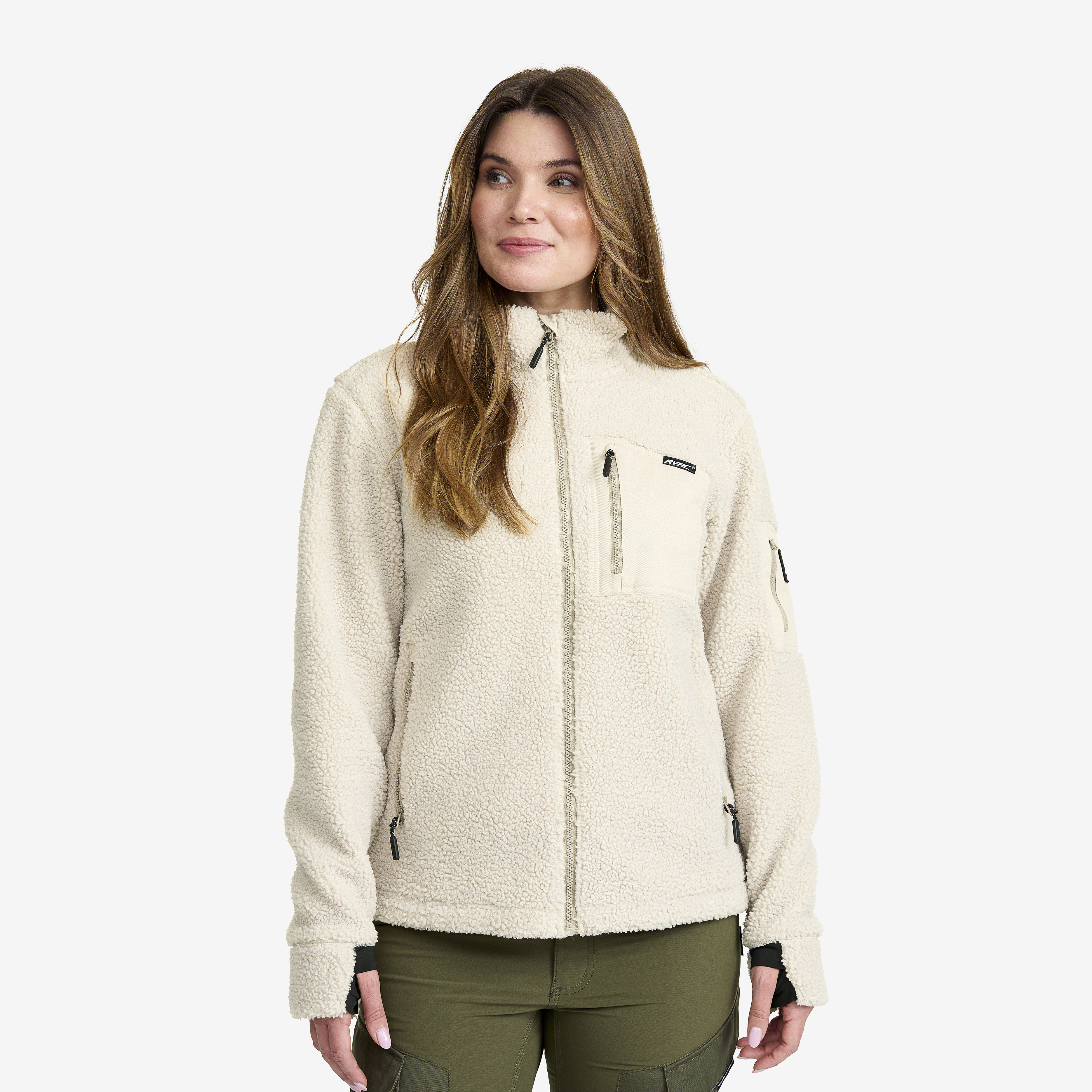 Bigfoot Pile Fleece Dames Peyote | RevolutionRace