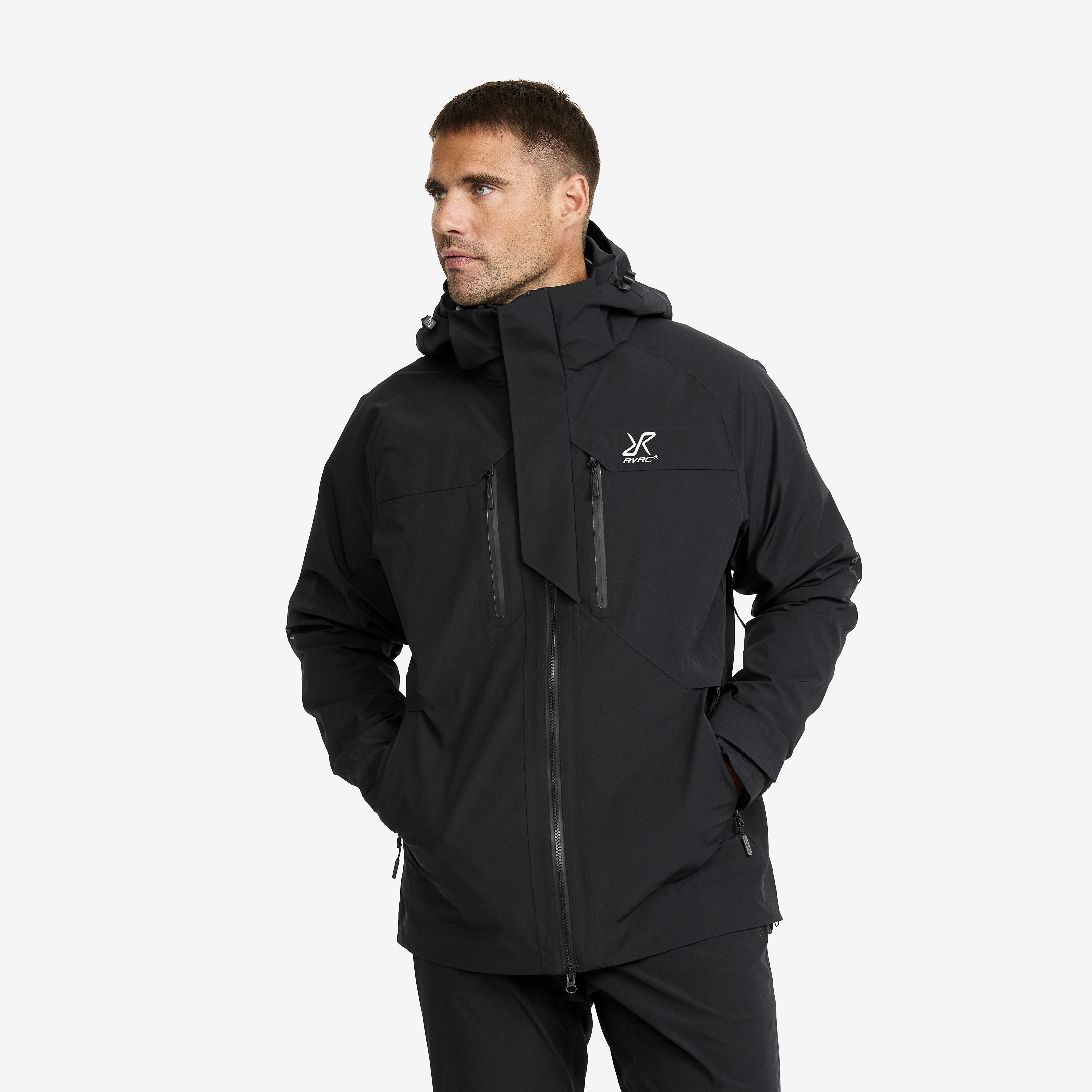 Aries Pro 3L Shell Jacket Herr Black | RevolutionRace