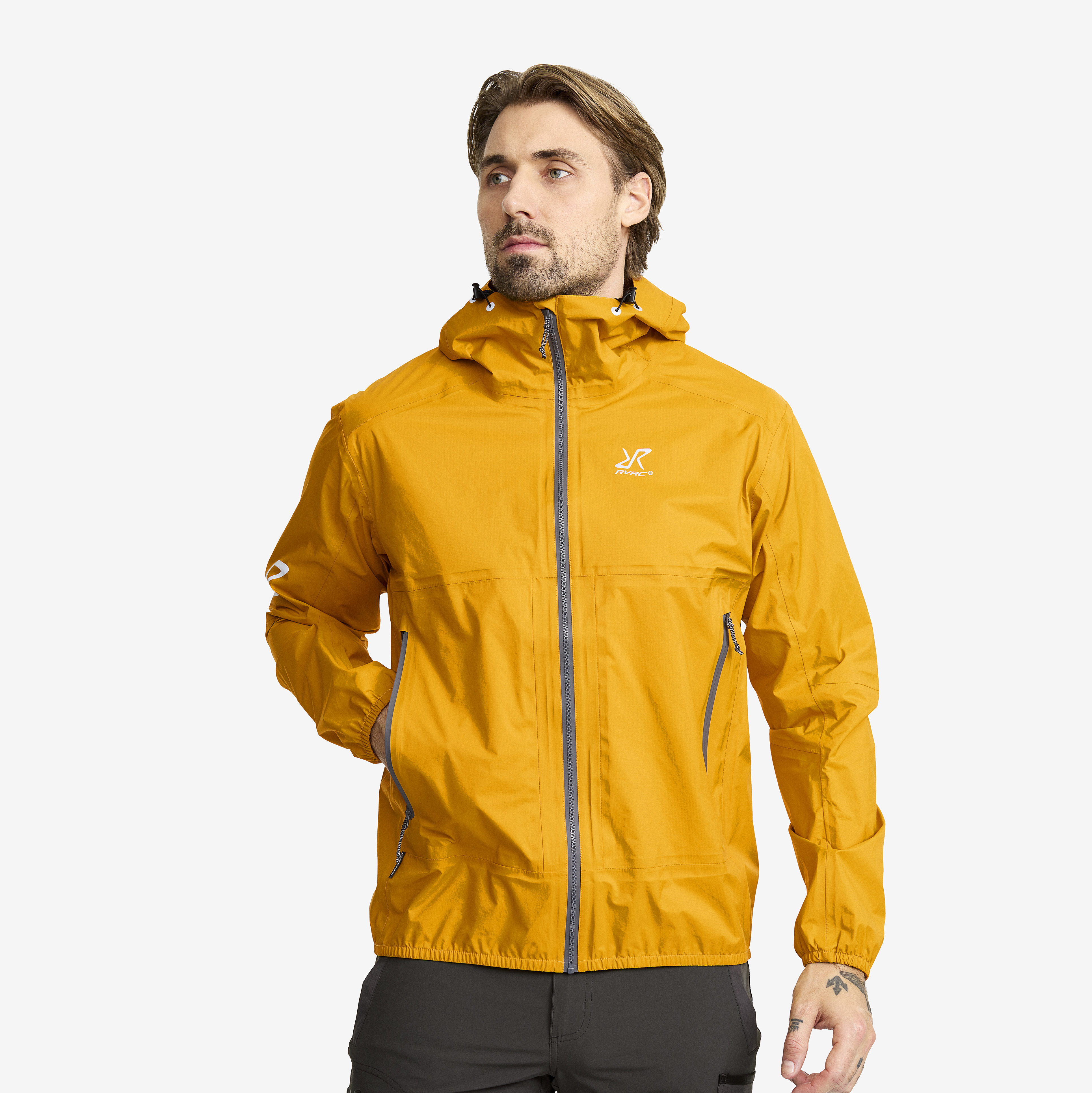 Arcade 3L Lightweight Jacket Men Golden Yellow | RevolutionRace