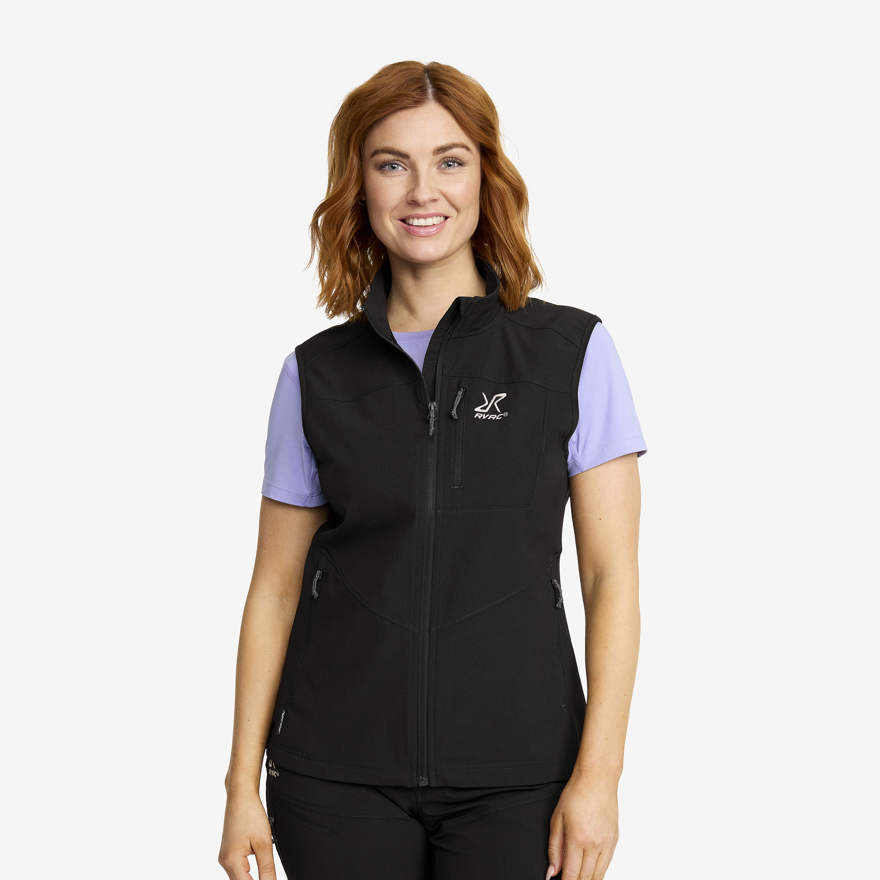 Venue Stretch Vest Dames Black | RevolutionRace