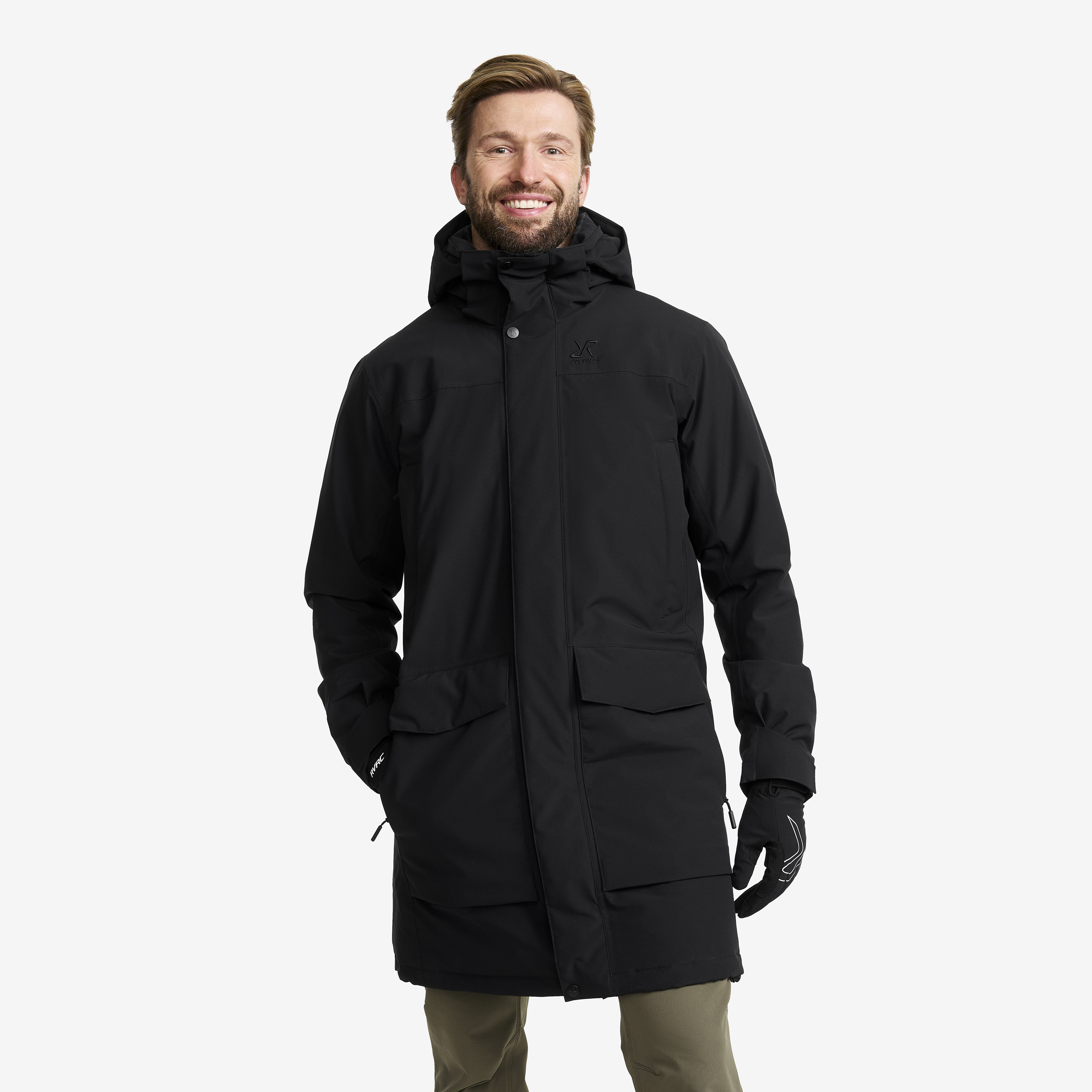 Rhyme 2L Insulated Parka Herr Black | RevolutionRace