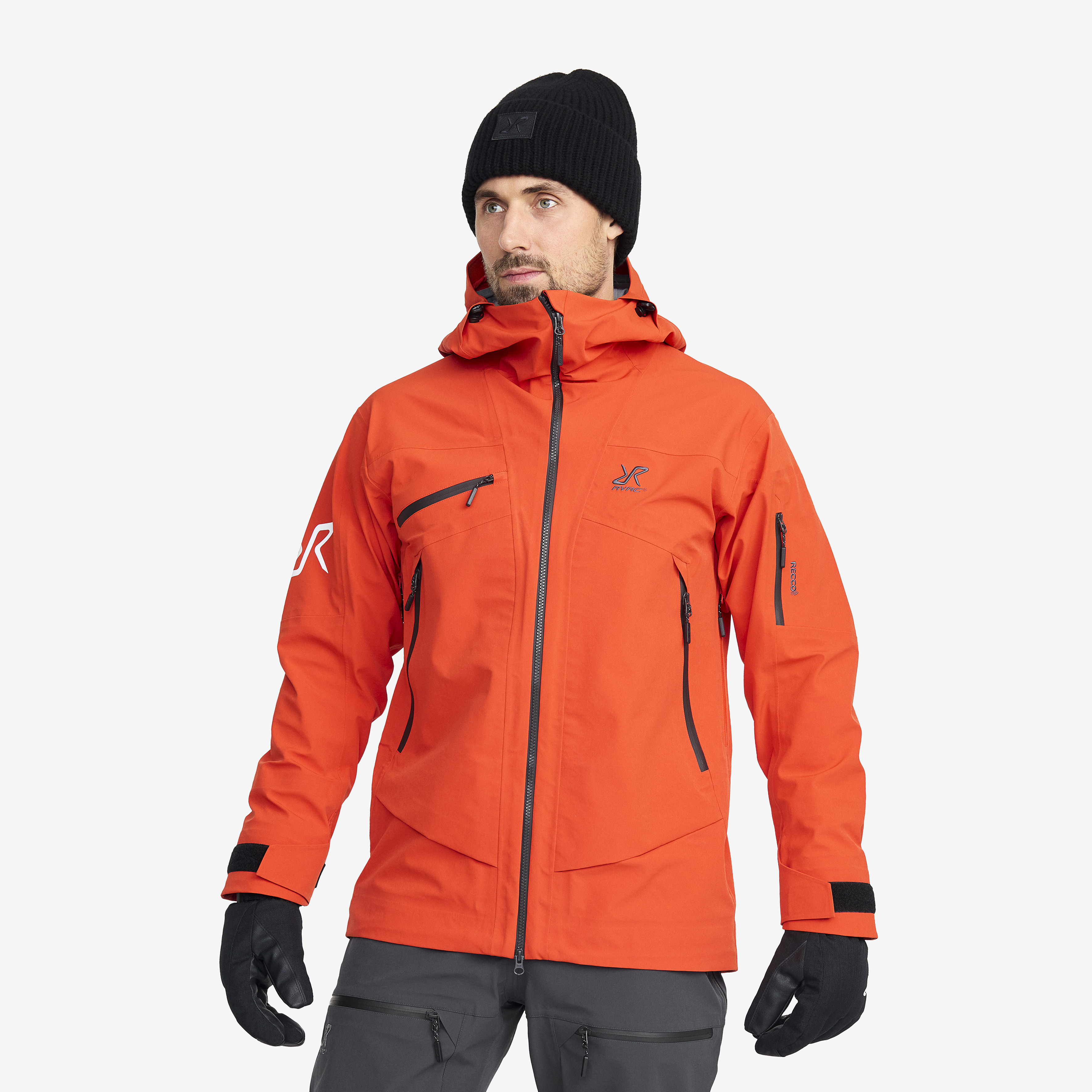 Atlas 3L Ski Jacket Men Lava | RevolutionRace