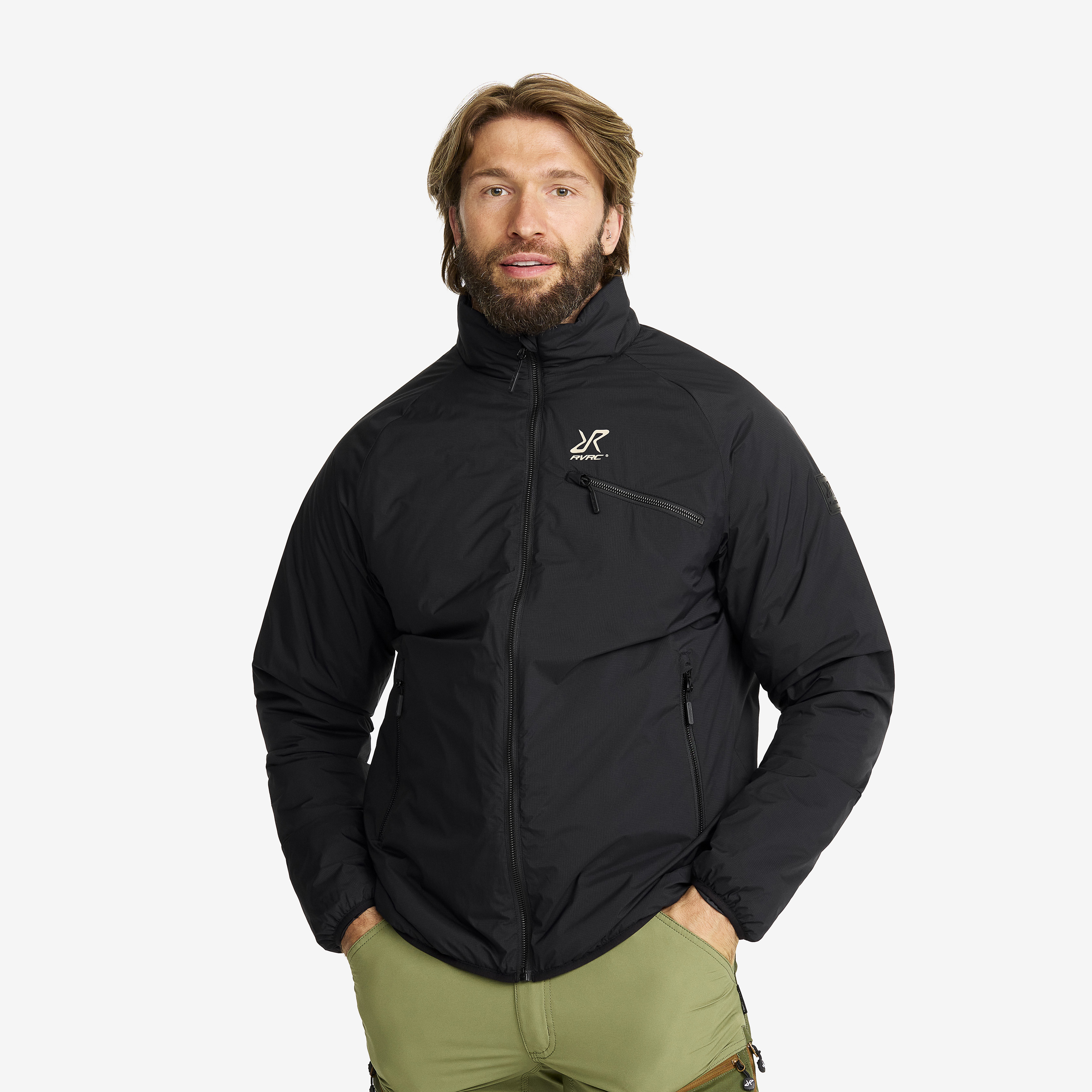 Flatter Insulated Jacket Men Black | RevolutionRace